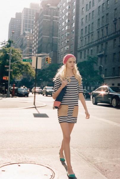 Nastya Kusakina Hits The New York City Streets For Club Monacos Spring 2013 Campaign Fashion