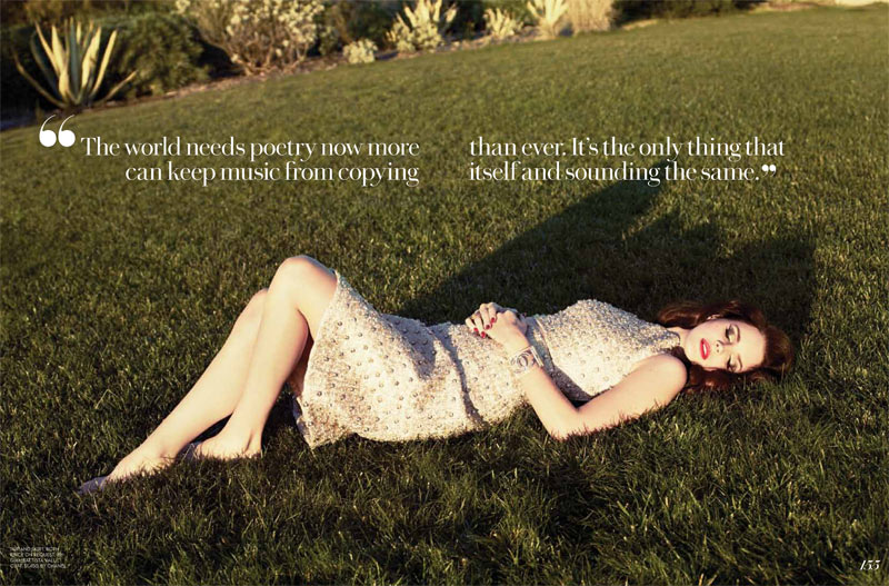 Lana Del Rey Turns Up The Glam For Fashion Magazines Summer 2013 Cover