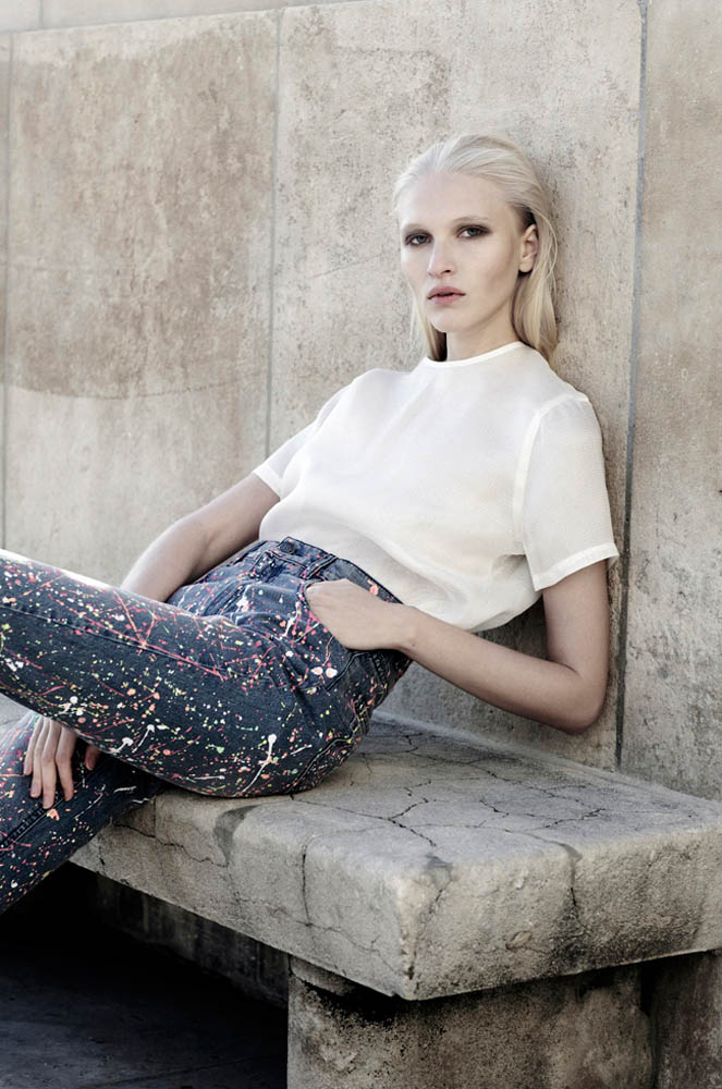 Yulia Lobova By Emily Laye In Statue Blanc For Fashion Gone Rogue