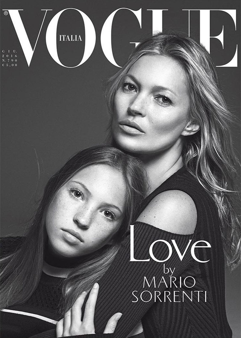 Kate Moss & Daughter Lila Grace Cover Vogue Italia's Family Issue Kate Moss & Daughter Lila Grace Cover Vogue Italia's Family Issue