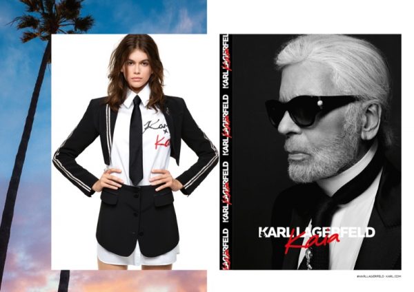 Kaia Gerber X Karl Lagerfeld Capsule Collection Campaign