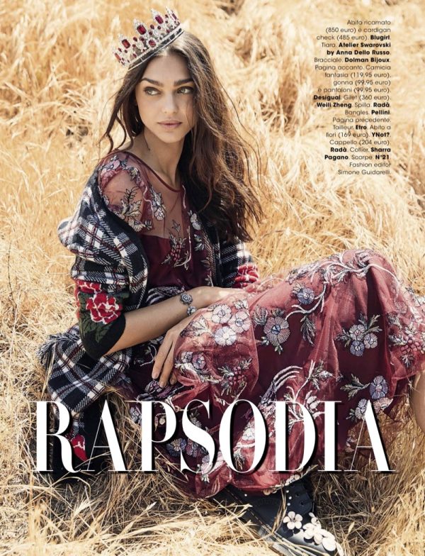 Zhenya Katava Glamour Italy Fall Boho Fashion Editorial