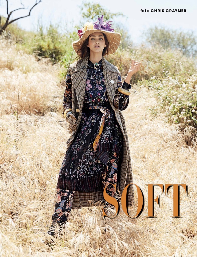 Zhenya Katava Glamour Italy Fall Boho Fashion Editorial