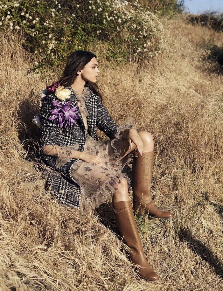 Zhenya Katava Glamour Italy Fall Boho Fashion Editorial