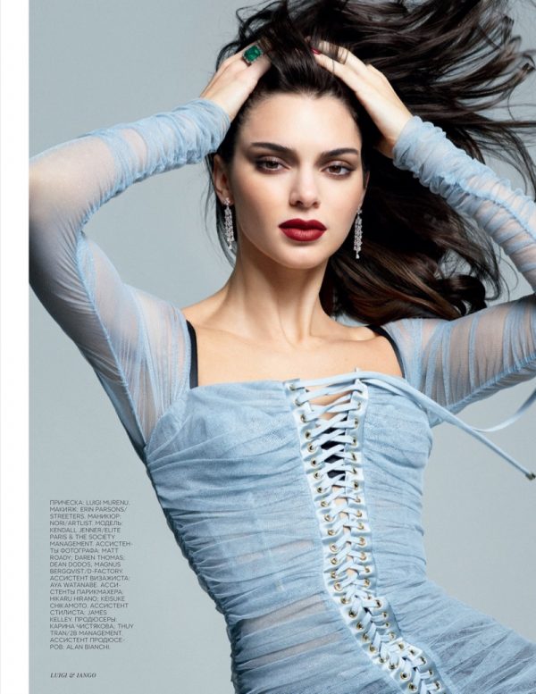 Kendall Jenner Vogue Russia 2019 Cover Fashion Shoot