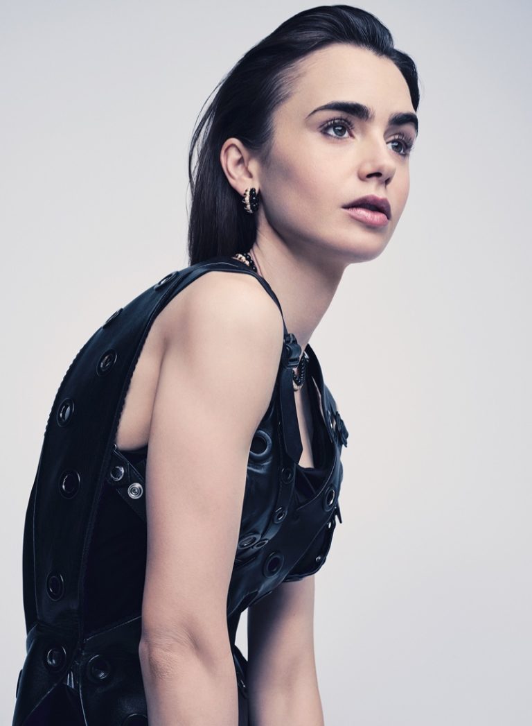 Lily Collins V Magazine 2023 Cover Photoshoot
