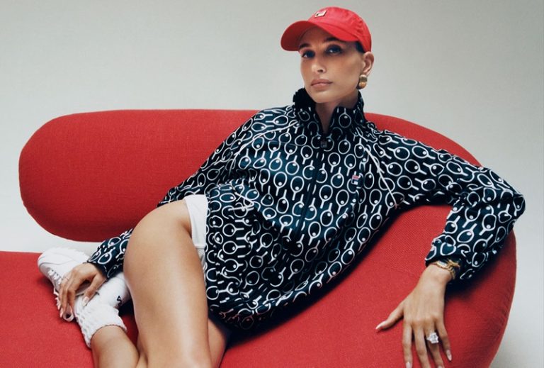 Hailey Bieber Rocks FILA Anniversary Line in New Ad Hailey Bieber Rocks FILA Anniversary Line in New Ad